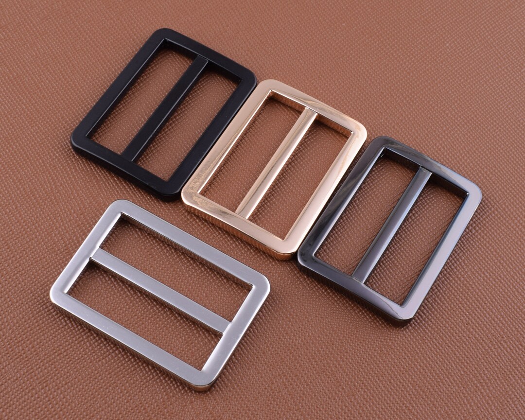 Slide Strap Buckles,1 1/4''(32mm) Rectangular Center Bar Slider Belt ...
