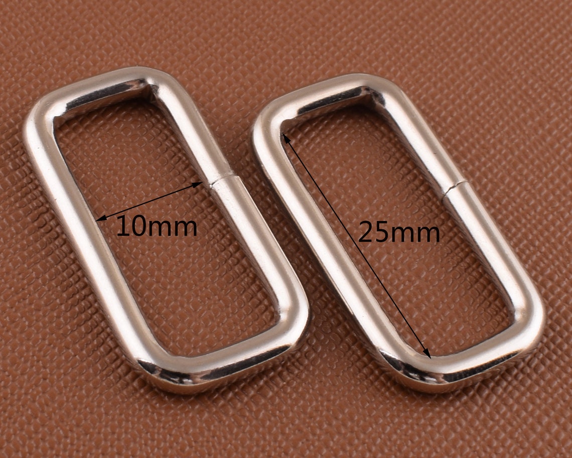 Silver Rectangle Rings,1''(25mm) Square Strap Ring Buckles,metal ...