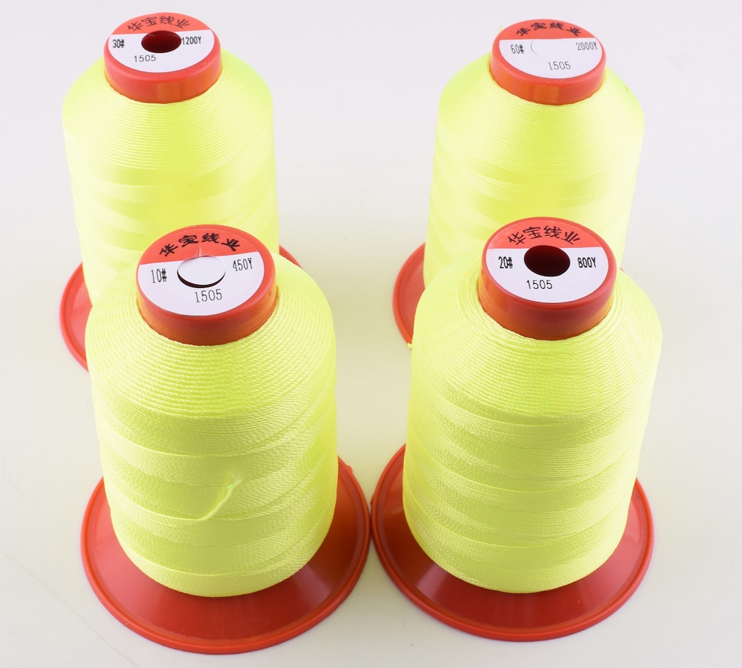Nylon Thread,high Quality Yellowish Green Sewing Silk Thread #10 #20 ...