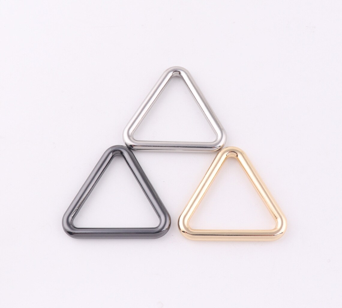 Metal Triangle Ring Buckle 1 1/2'' Adjustable Belt - Etsy UK