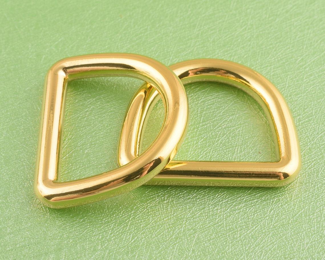 1 Inch Gold D Ring Metal D-rings D Loop Rounding D Ring D - Etsy