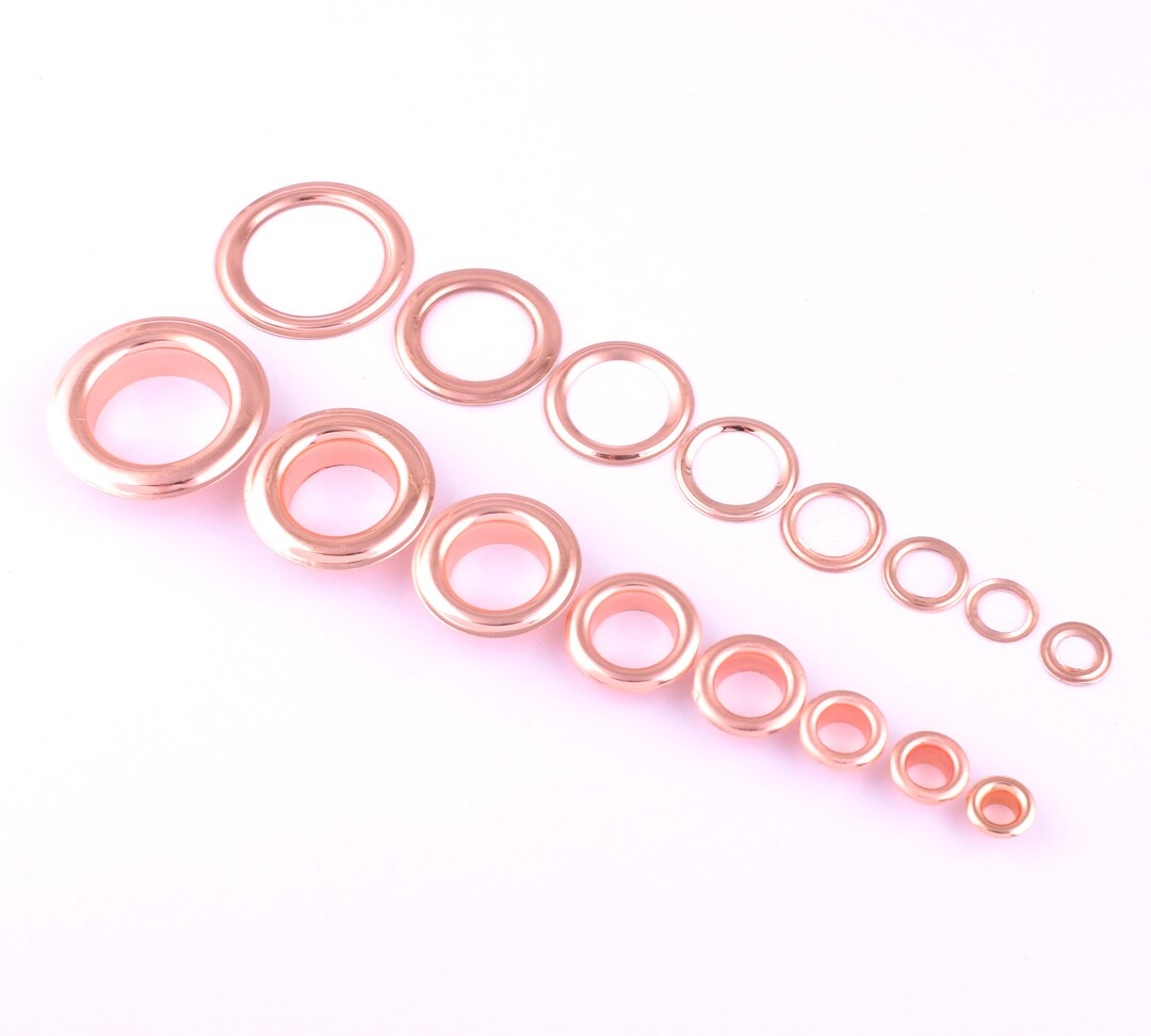 Rose Gold Eyelets Grommets Mini Grommets Rivets Metal Eyelets for ...
