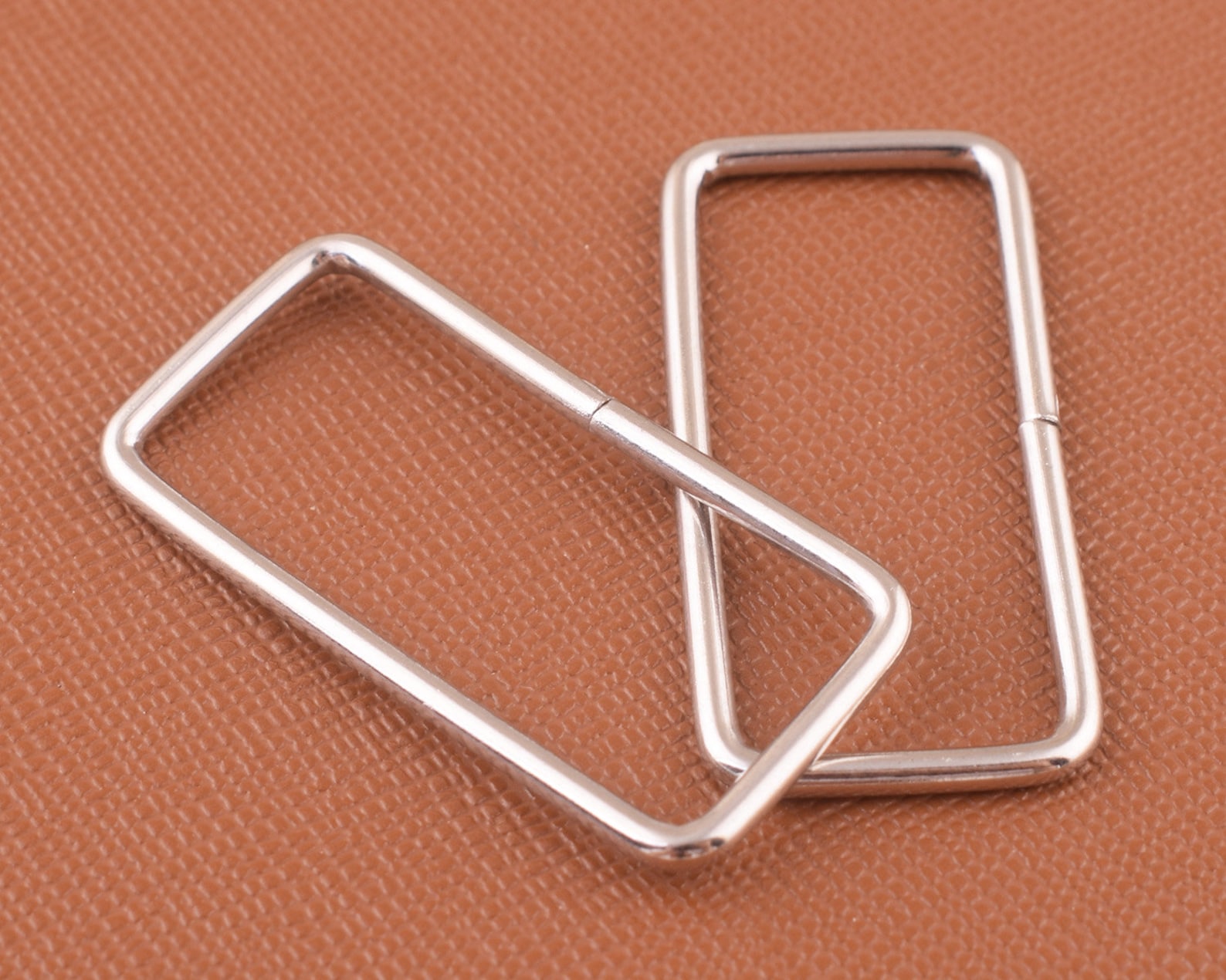Silver Rectangular Rings Metal Rectangle Rings for - Etsy