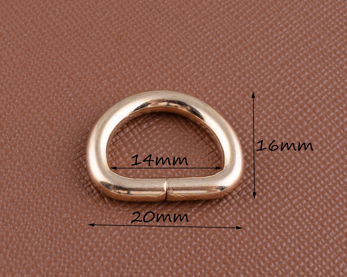 Mini D-rings20 Pcs 14mm Metal D Rings Light Gold Small D Loop - Etsy