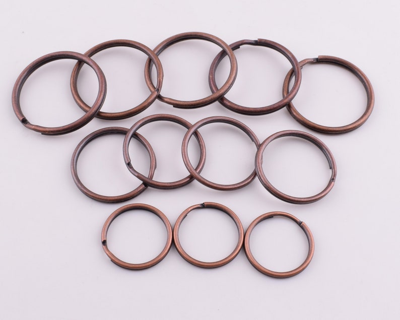 Round Key Ringsdouble Split Key Rings O Rings20mm 25mm 30mm - Etsy