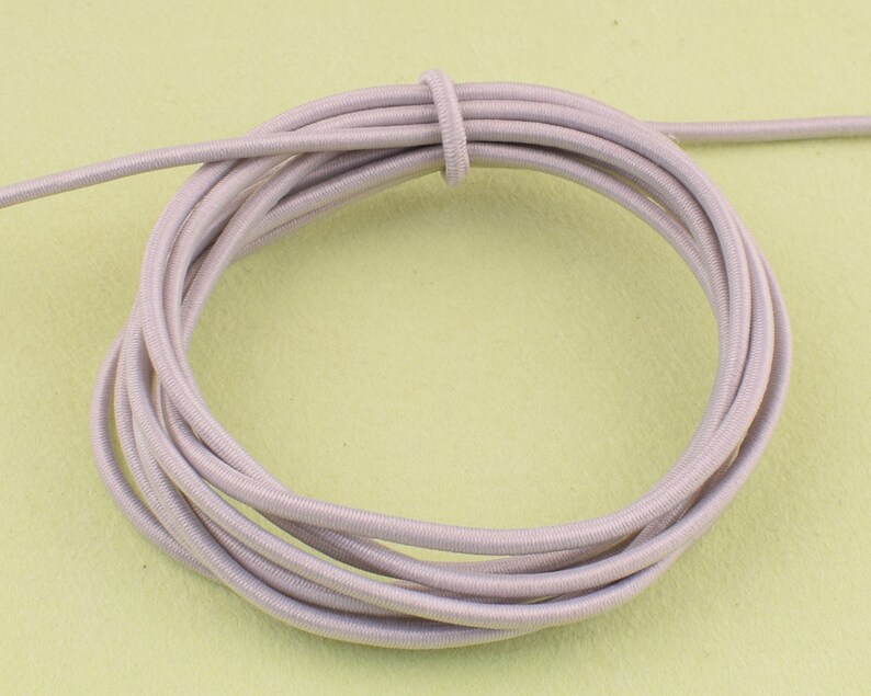 2.5mm Gray Elastic Cordround Elastic Draw Cord Roperubber - Etsy