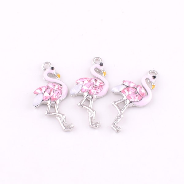 Flamingo Charm for Jewelry - Etsy