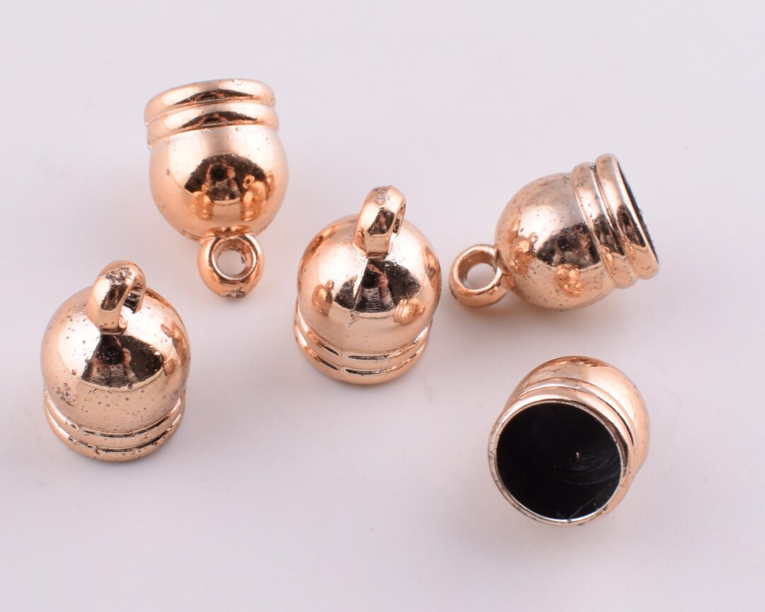 CCB Plastic End Caps Beads 8mm Hole,barrel End Caps With Loop for Cord ...
