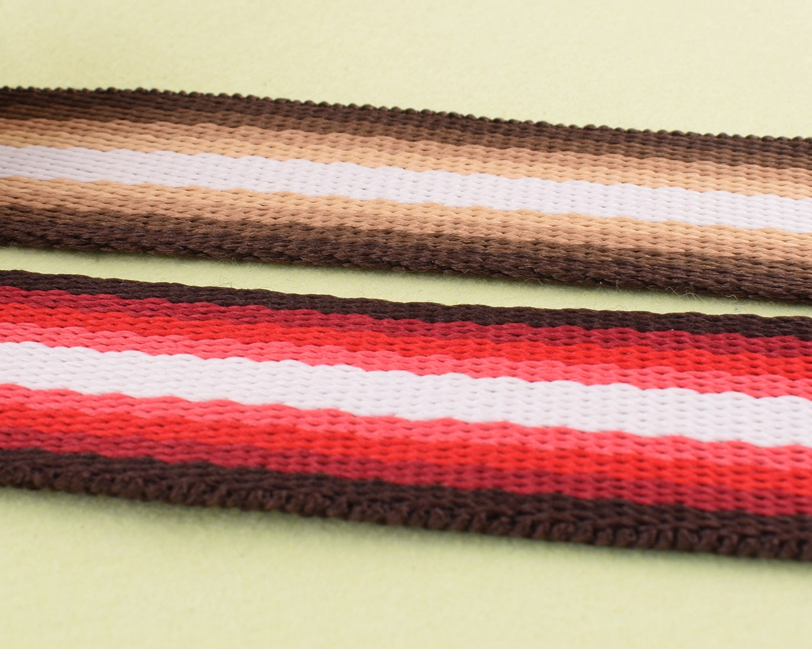 1 Inch 25mm Stripe Webbing Bag Strap Cotton Ribbonsoft Woven | Etsy