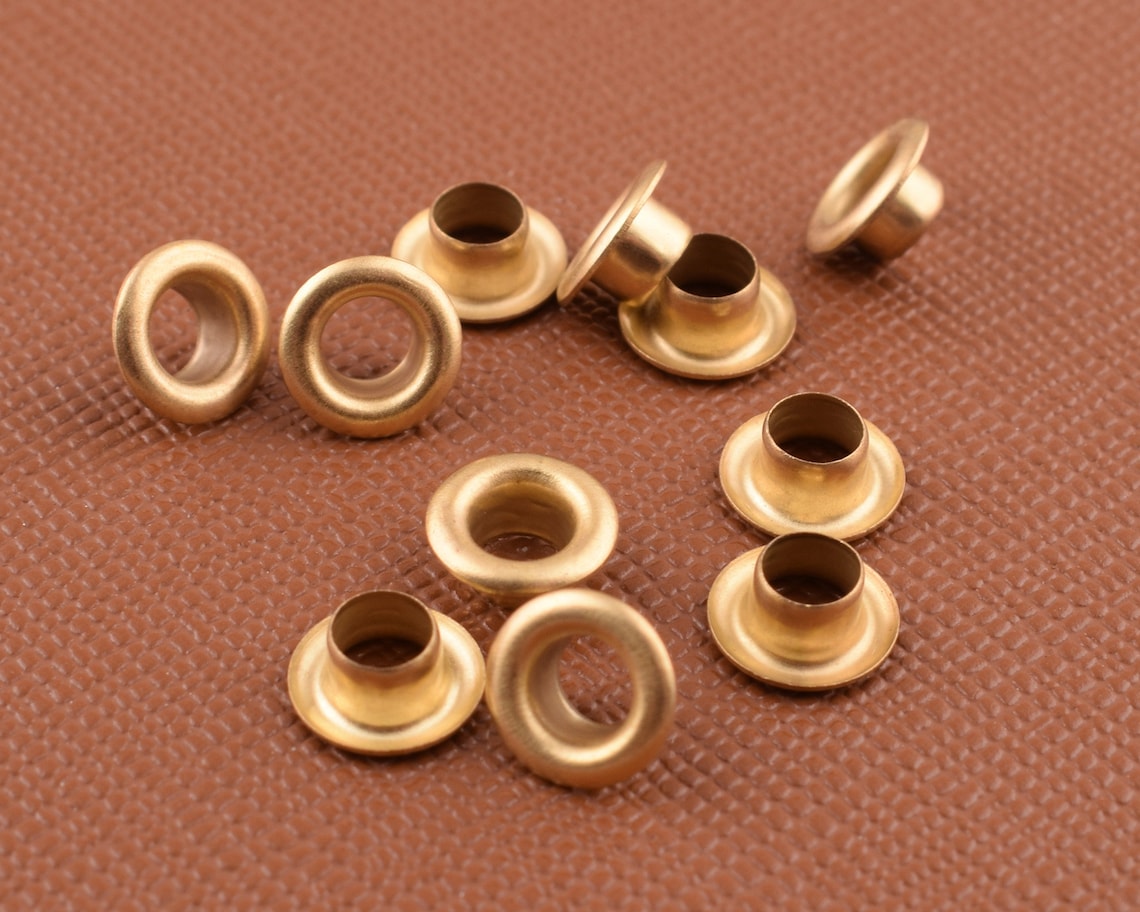 Rose Gold/gold Eyelets Grommets Eyelets Leather Craft - Etsy