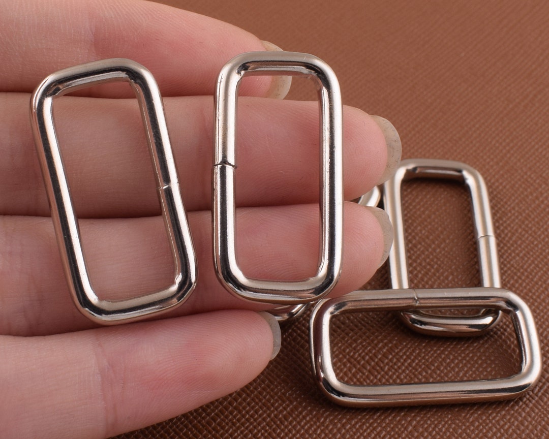 Silver Rectangle Rings,1''(25mm) Square Strap Ring Buckles,metal ...