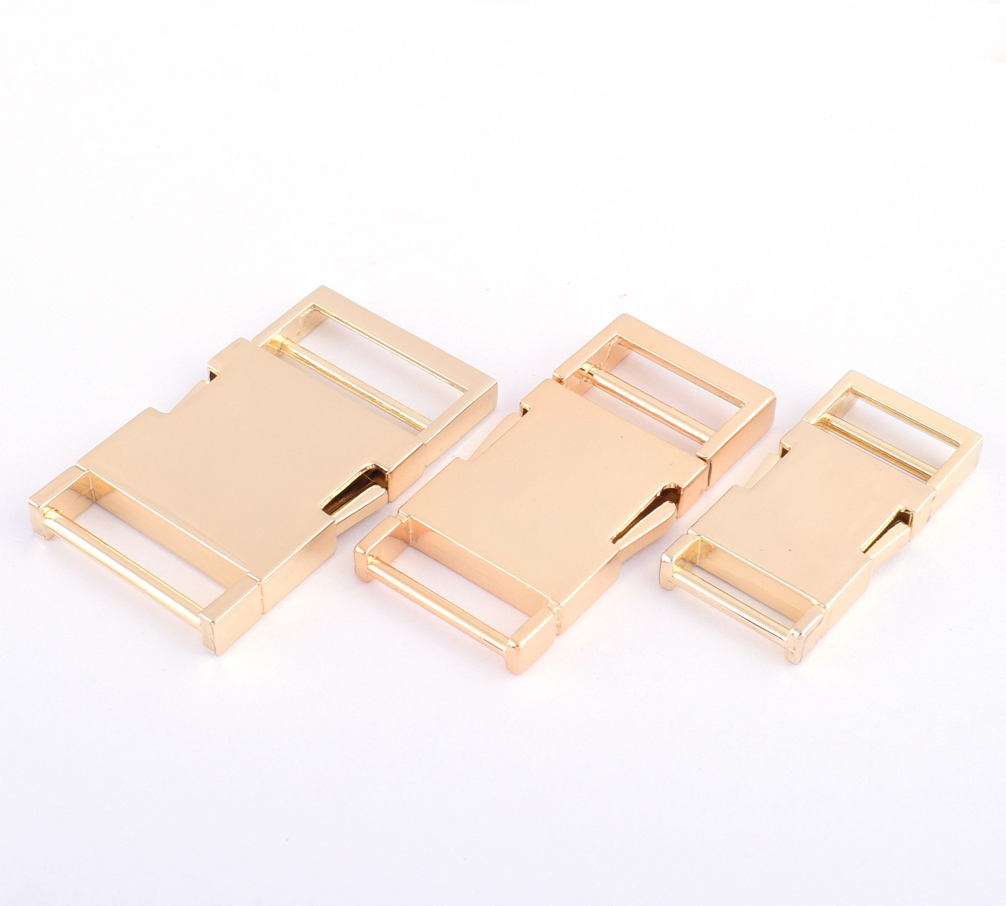 Release Buckles Metal Slide Buckleslight Gold Webbing Strap - Etsy