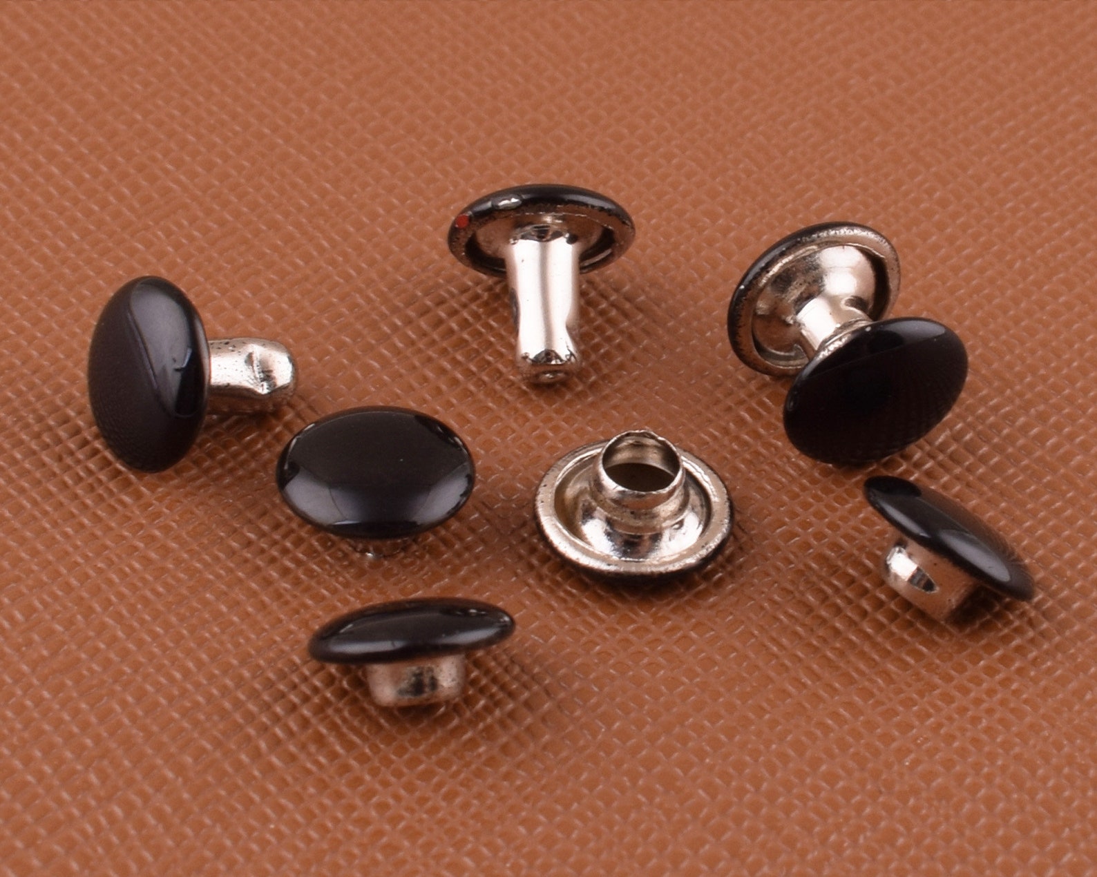 100sets remaches negros Stud Metal Remaches rápidos remaches | Etsy