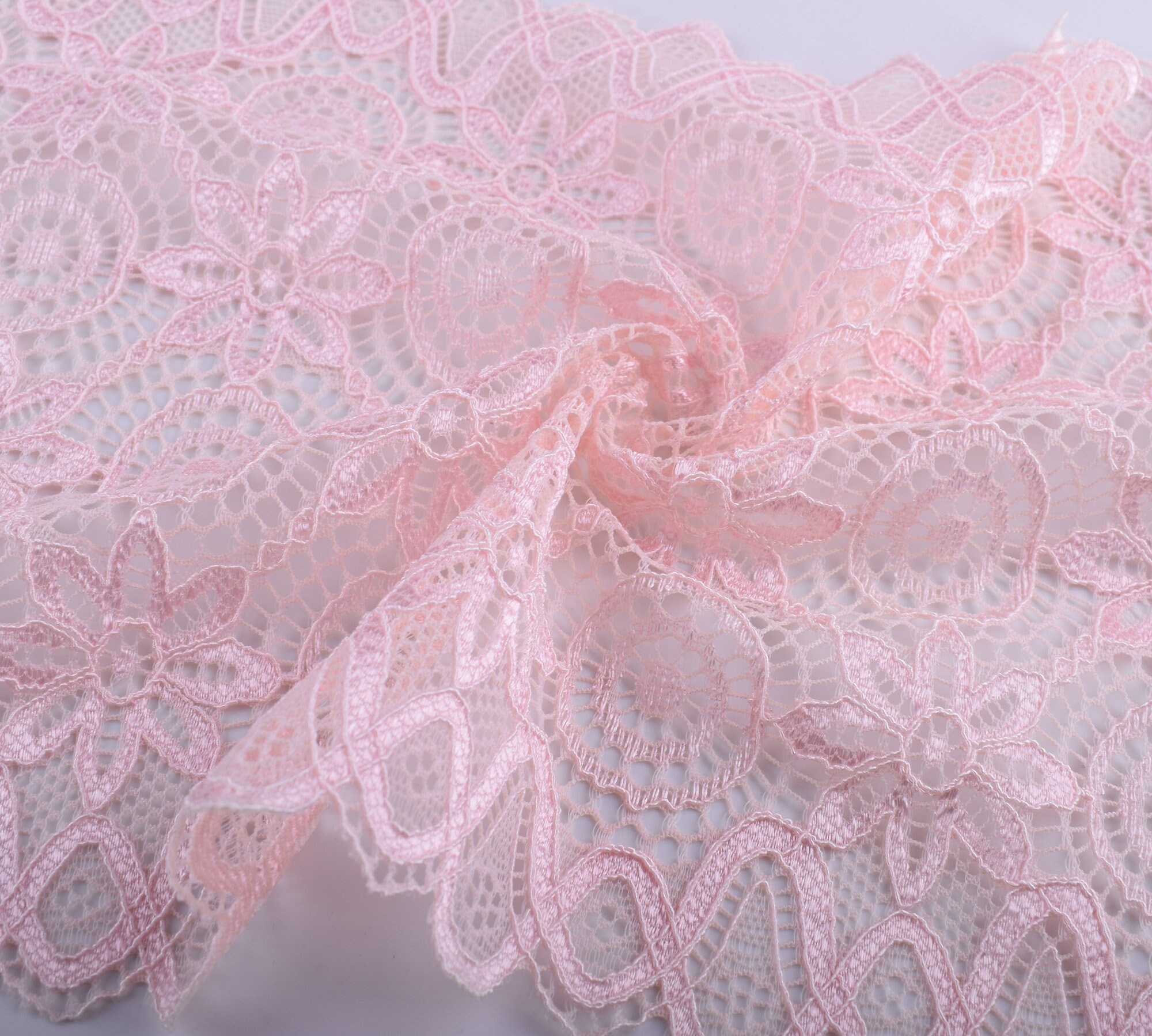 Lace Trim Ribbon8'' width Pink Elastic Smooth soft | Etsy