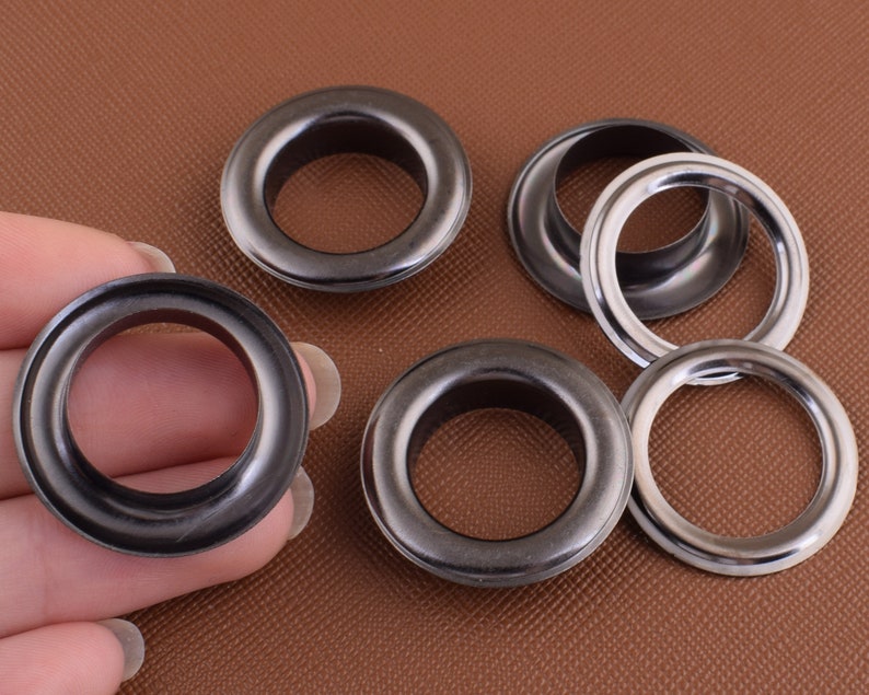 Black Round Eyelets,18*28mm Eyelets Grommet With Washer,large Hole ...