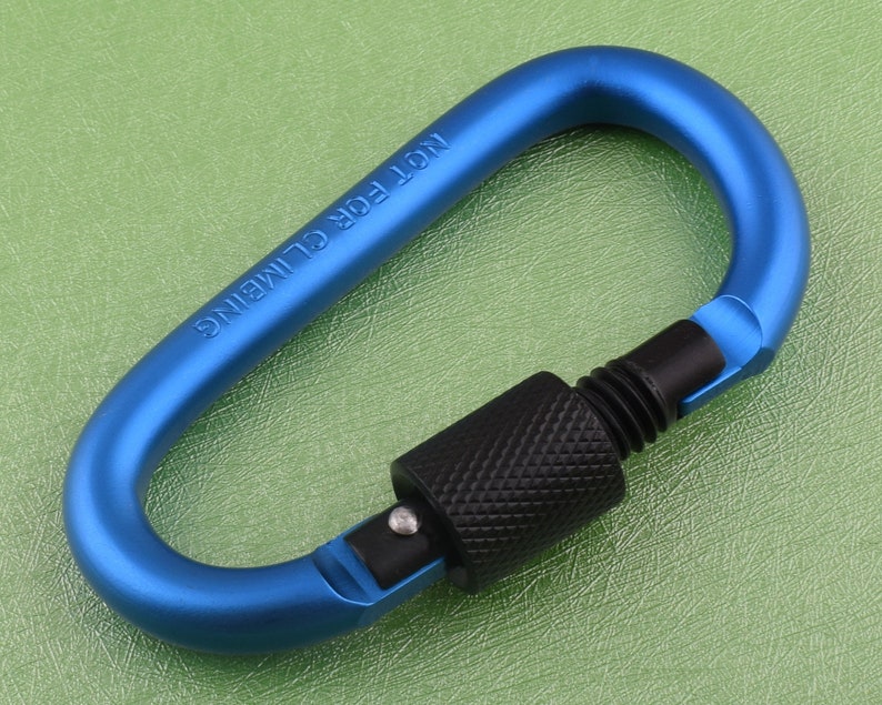 2 Pcs Aluminum Carabiner Dark Blue Key Ring Clip Carabiner - Etsy