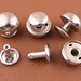 Rivet,50 Sets Silver Round Rivet Studs Metal Rivets,12*11mm Double Cap ...