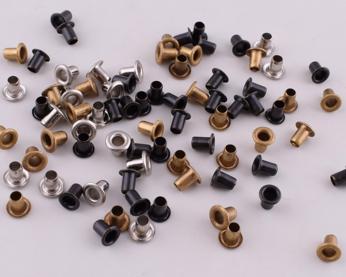 Mini Eyelet Grommet,2mm Hole Tiny Metal Grommets Small Silver/gold ...