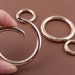 Spring Gate Ring Clasp,gold Round Push Gate Snap Hook,metal Spring O ...