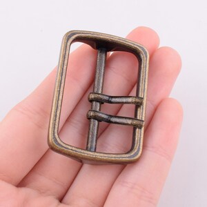 1.5'' Double Pin Buckle Bronze Belt Buckles,38mm Large Double Prong ...