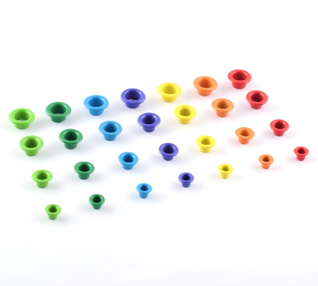 Metal Eyelets Grommets,mini Grommets Rivets Colored Eyelets for Leather ...