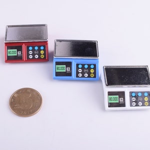 Miniature Electronic Scale,blue/red/white Scales Weight Dollhouse ...