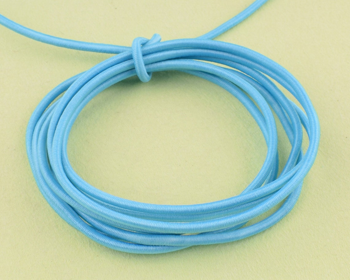 2.5mm Blue Elastic Cord10 Yards Round Elastic Draw Cord - Etsy