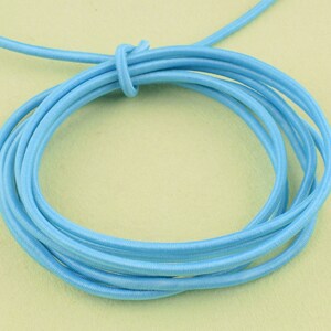 2.5mm Blue Elastic Cord,10 Yards Round Elastic Draw Cord Rope,nylon ...