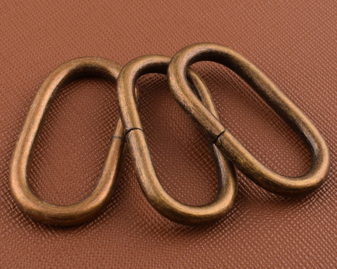 Bronze Oval Rings buckles1 1/4''32mmRectangle Round | Etsy