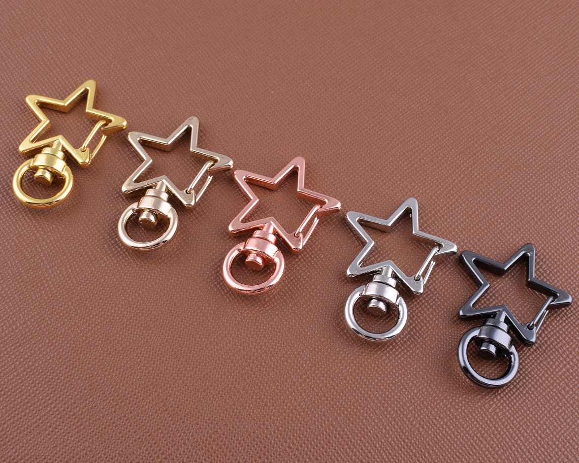 Star Shape Swivel Clasps Swivel Hookstar Key Rings | Etsy