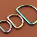 3 Sizes Rainbow D Rings Metal D Loops D Circles D Buckles,pet ...