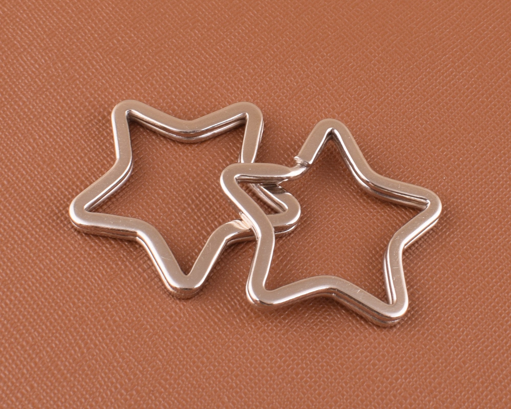 Star Shape Key Ring,1 1/4'' Rainbow Double Split Rings Key Rings,red ...