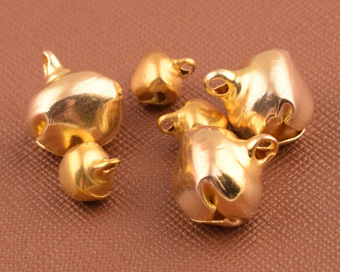 Small Gold Bells Copper Large Jingle Bell Charms Bell Craft Supply,pet ...