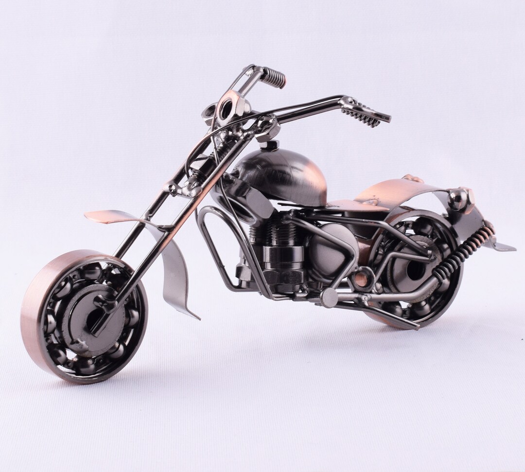 Handmade Motorcycle Model,vintage Motor Figurine Motorbike Statue ...