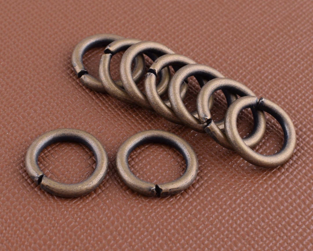 Mini O-rings Bronze O Rings,100 Pcs 8mm Metal Round Strap O Rings Loop ...