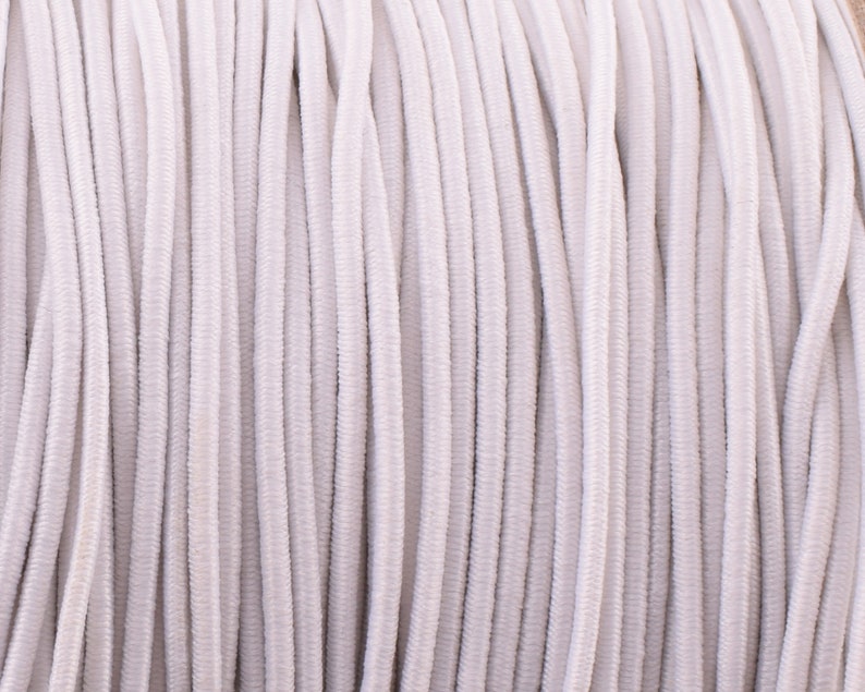 1.5mm White Elastic Cordround Elastic Draw Cord Ropejewelry - Etsy