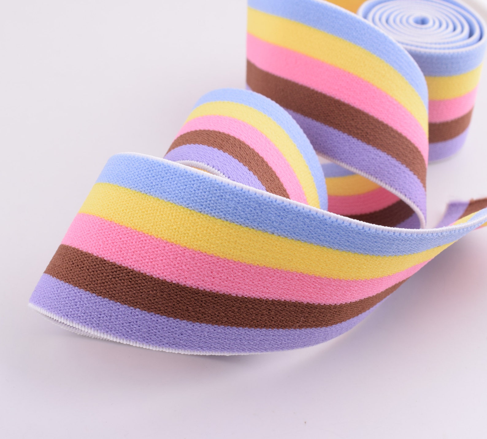 1.5 Elastic Tape Webbing38mm Stripes Ribbon Stretchy - Etsy