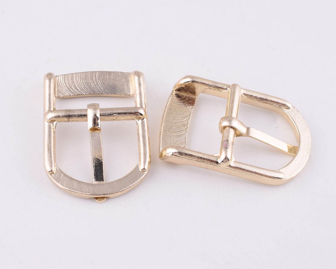 Light Gold Pin Buckles,20 Pcs 19mm 3/4'' Strap Fastener Belt Buckles ...