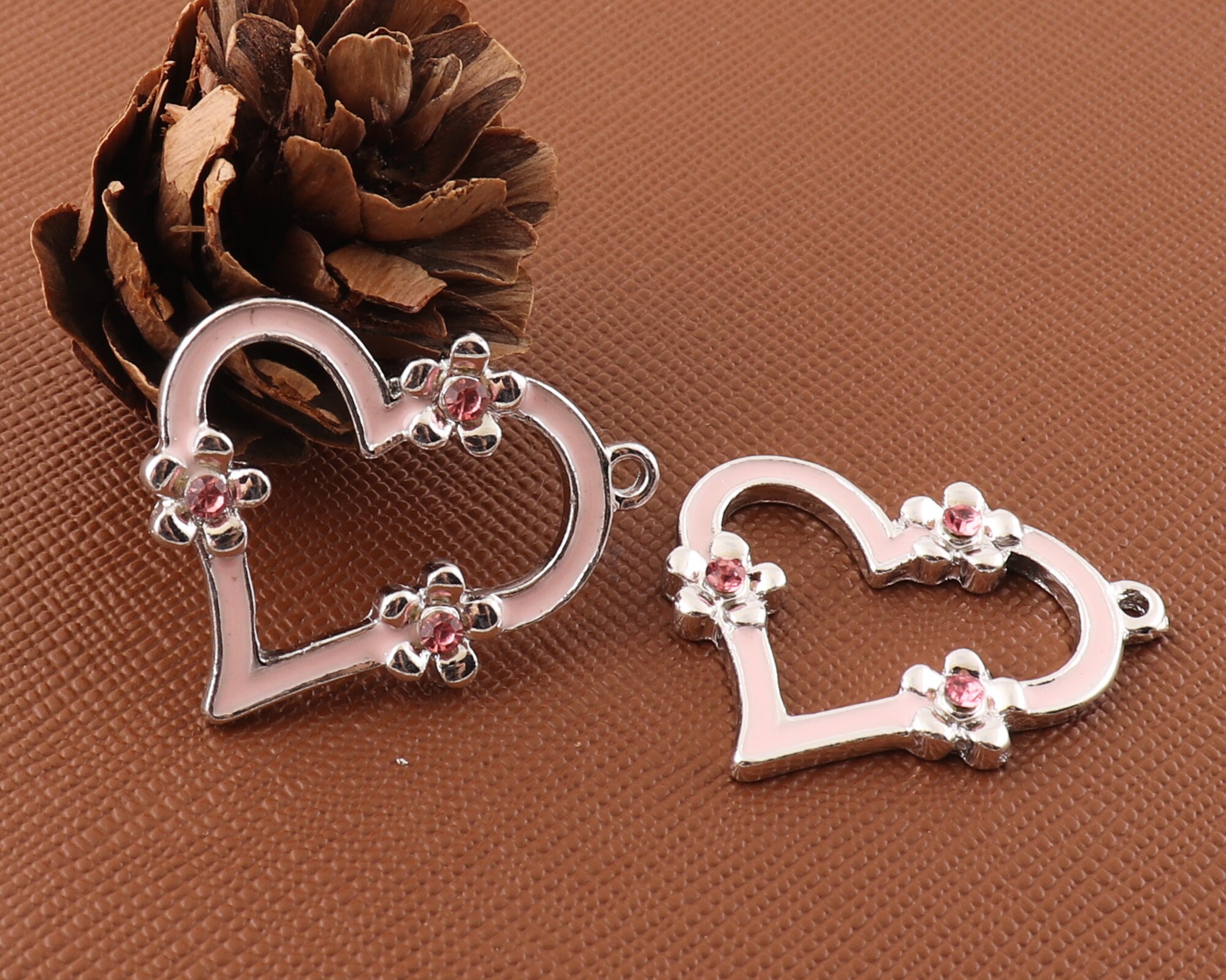 Heart Shaped Charms Pendantexquisite Charms Enamel Colorful - Etsy