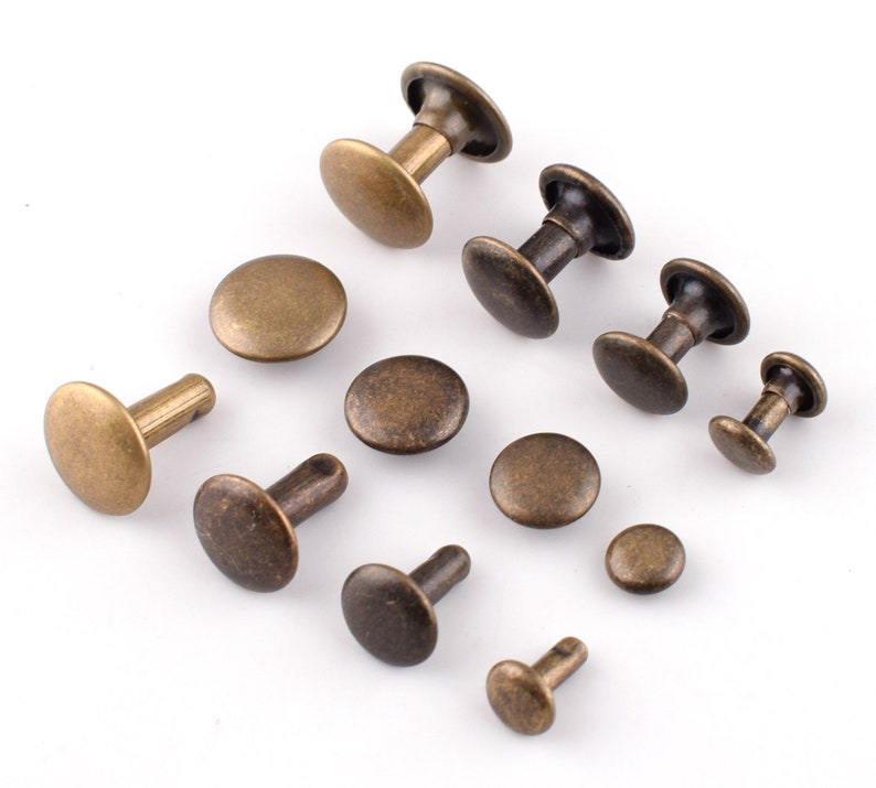 Bronze Rivets Studs Double Cap Rivets Rapid Rivets Decorative Rivets ...