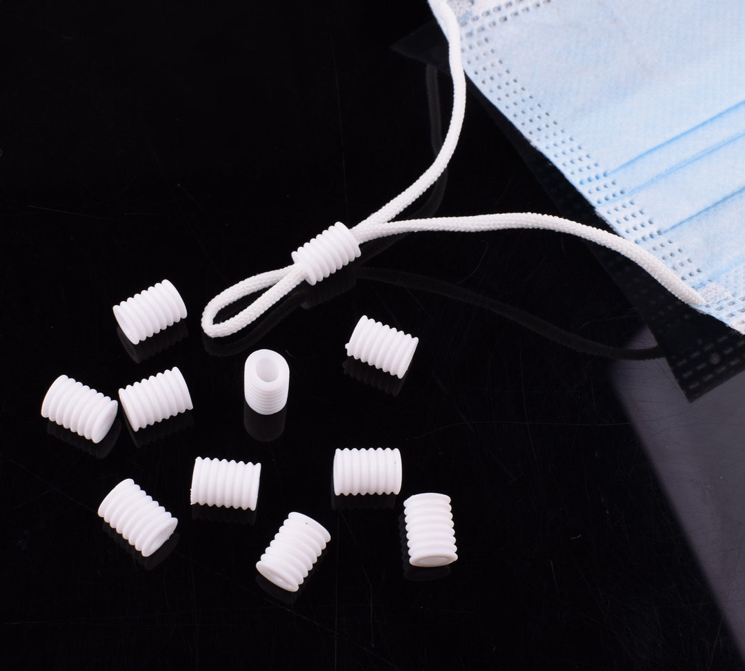 Face Mask Rope Silicone Clip, Elastic Cord Stopper Toggles Silicone ...