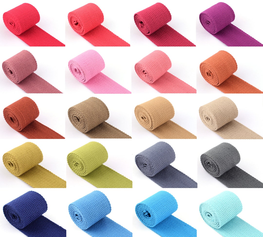 38mm Cotton Webbing,1 1/2'' Solid Color Webbing,cotton Woven Tape ...