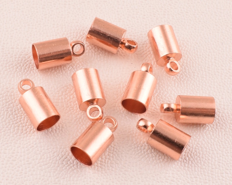 Rose Gold Barrel Cord End Caps510mm Tassel Capend Caps With - Etsy
