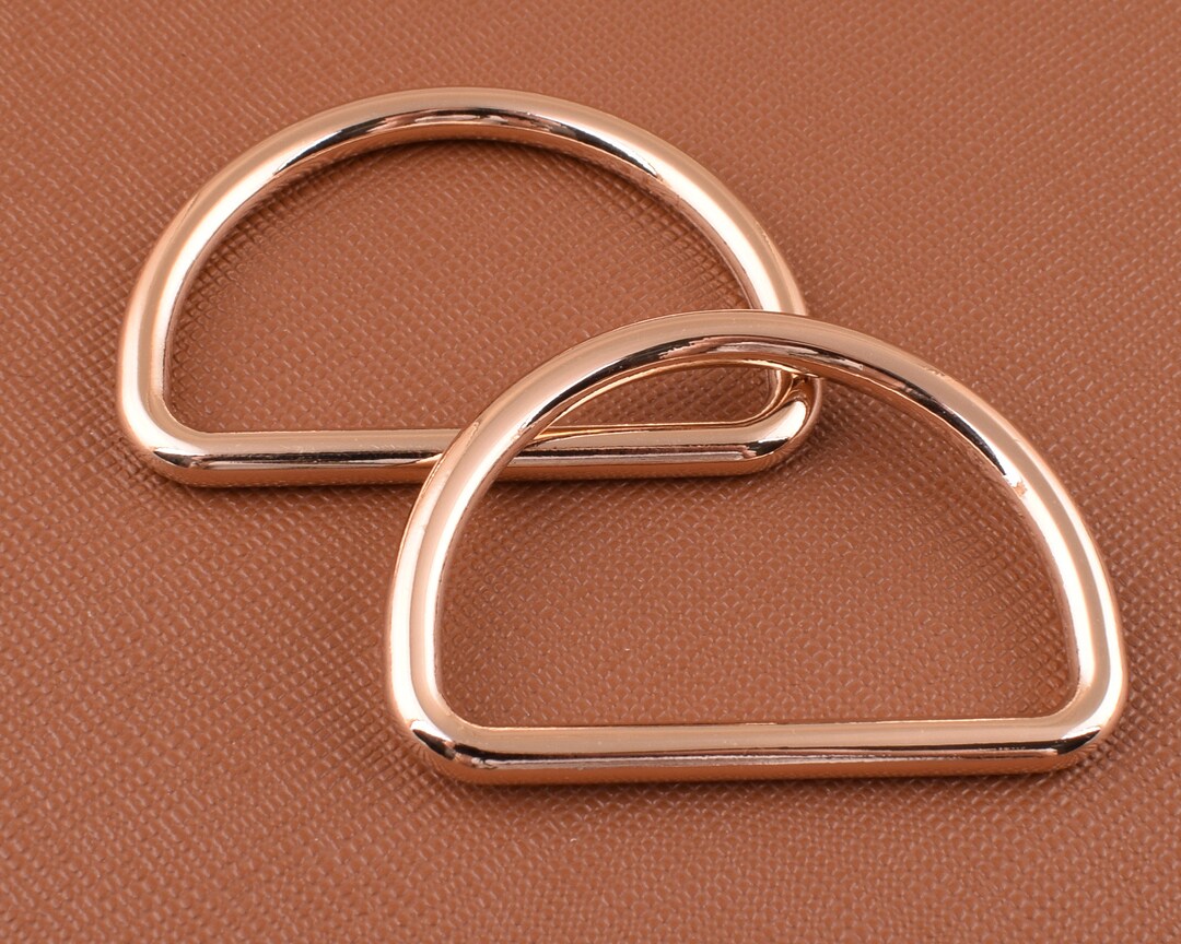6 Pcs Light Gold D Ring,1 1/2"(38mm) Metal D-ring D Loop for Bag ...