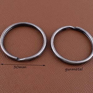 Split Key Rings,30mm Eight Colors Round Keychain Rings Double Split ...