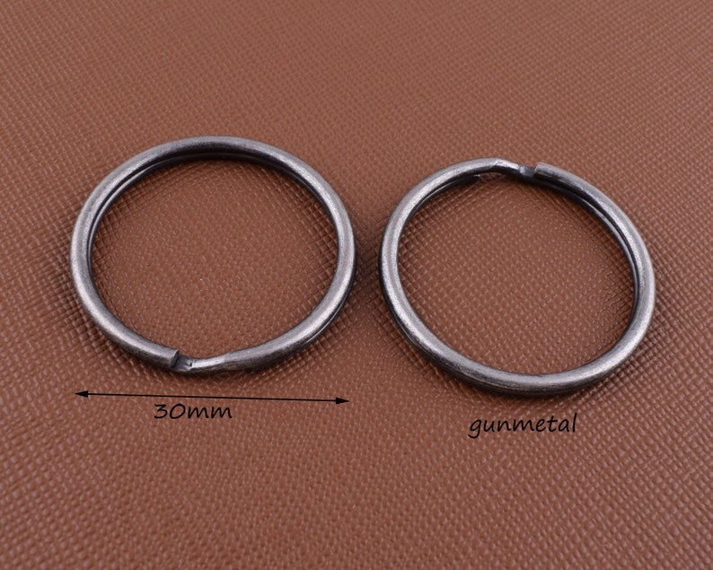 Split Key Rings30mm Eight Colors Round Keychain Rings Double - Etsy