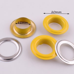 Large Hole Eyelets,12*20mm Silver/gold/rose Gold/yellow/bronze Round ...