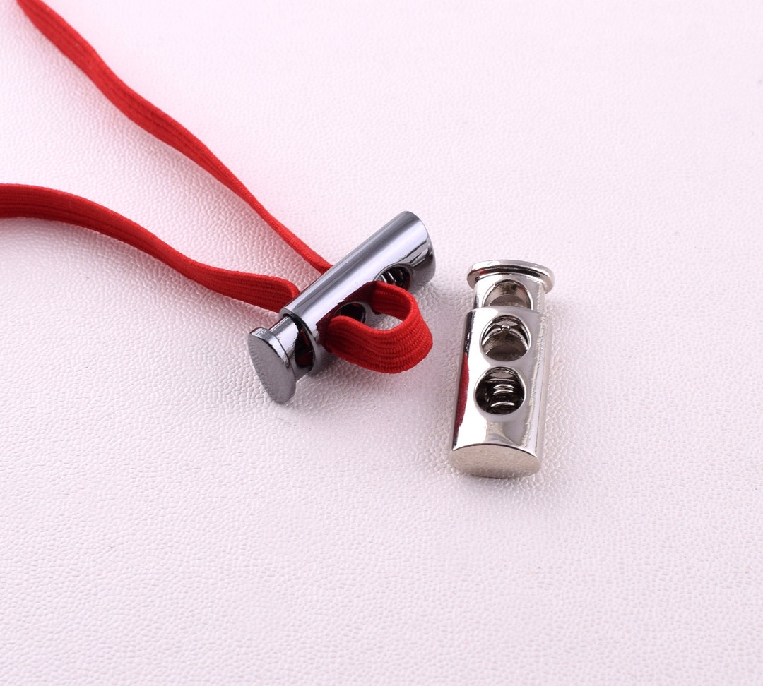 Metal Cord Locks Cord Stopper Double Hole Toggles Rope Stopper Spring ...