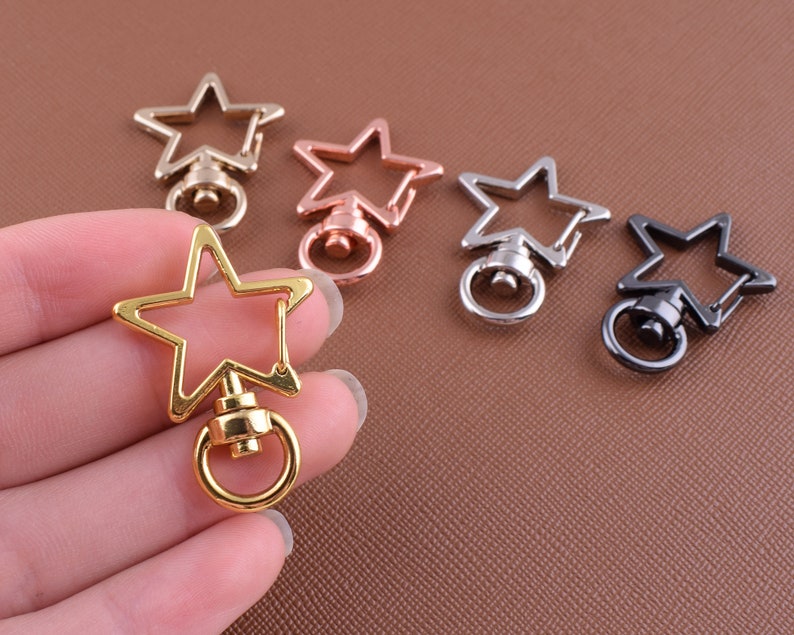 Star Shape Swivel Clasps Swivel Hookstar Key Rings | Etsy
