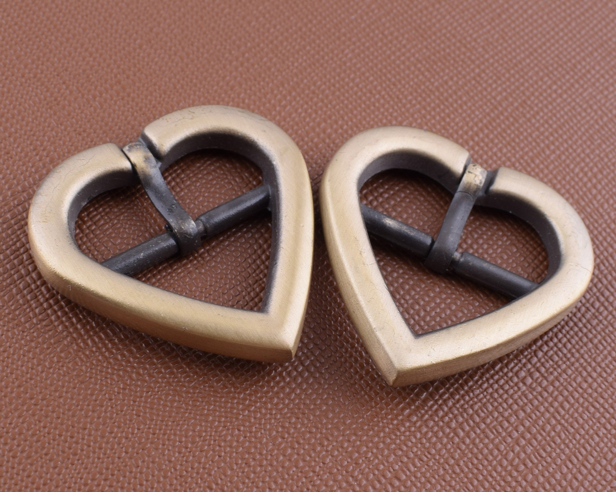 Heart Shape Bronze Pin Buckle,22mm Adjustable Strap Buckles,center Pin ...